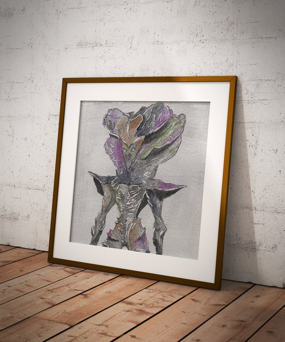 Baldur's Gate 3 Myconid Underdark Watercolor Fanart Digital Printable ...