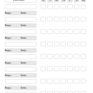 Physical Therapy Exercise Chart - Etsy