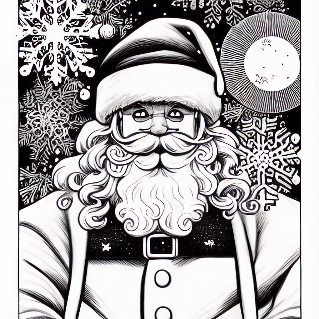Slightly Creepy Xmas Coloring Sheets - Etsy