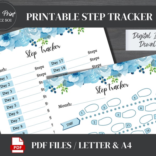 Step Tracking Sheet - Etsy UK
