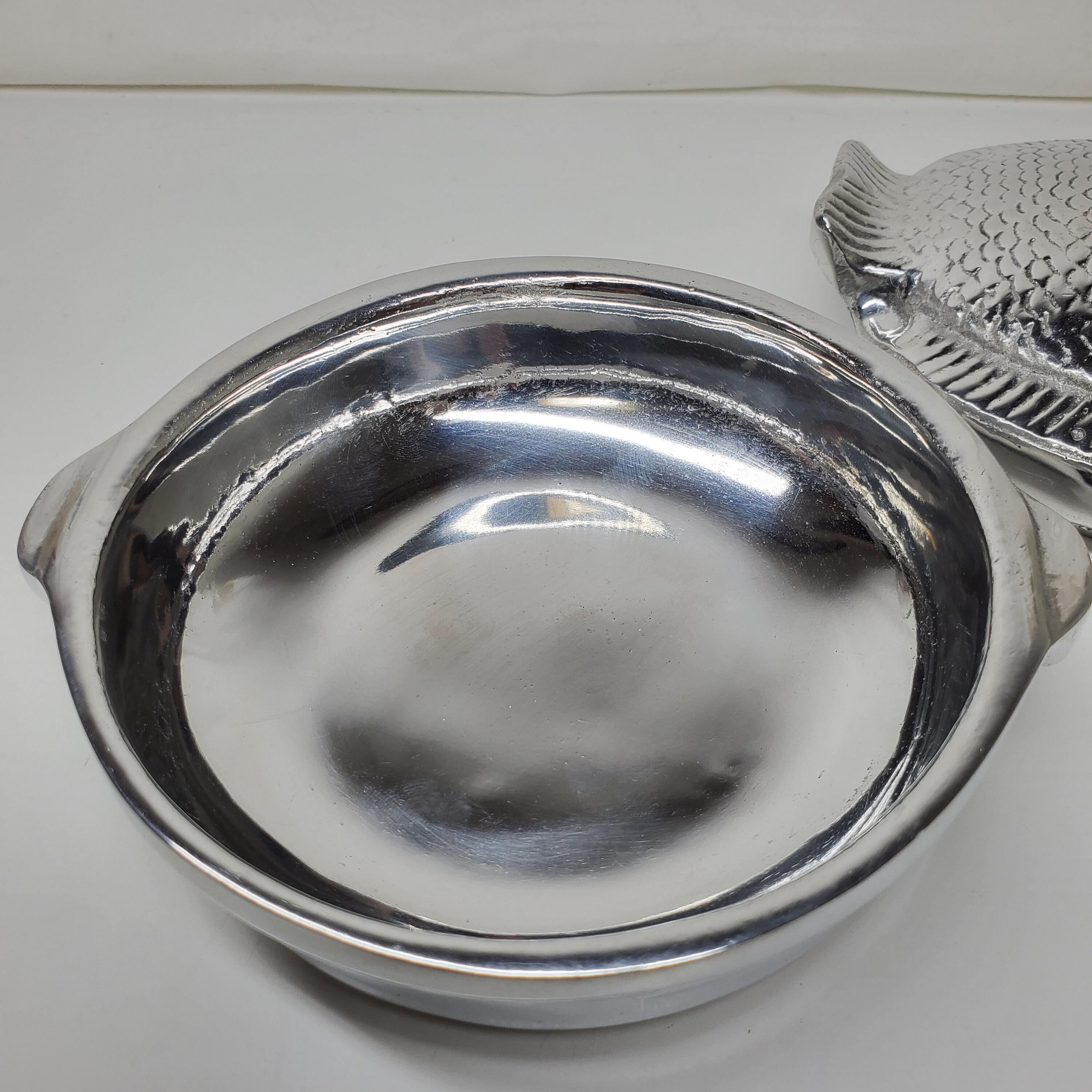 Vintage Sea Life Pewter Textured Fish Nautical Ocean Kitchen Salt ...