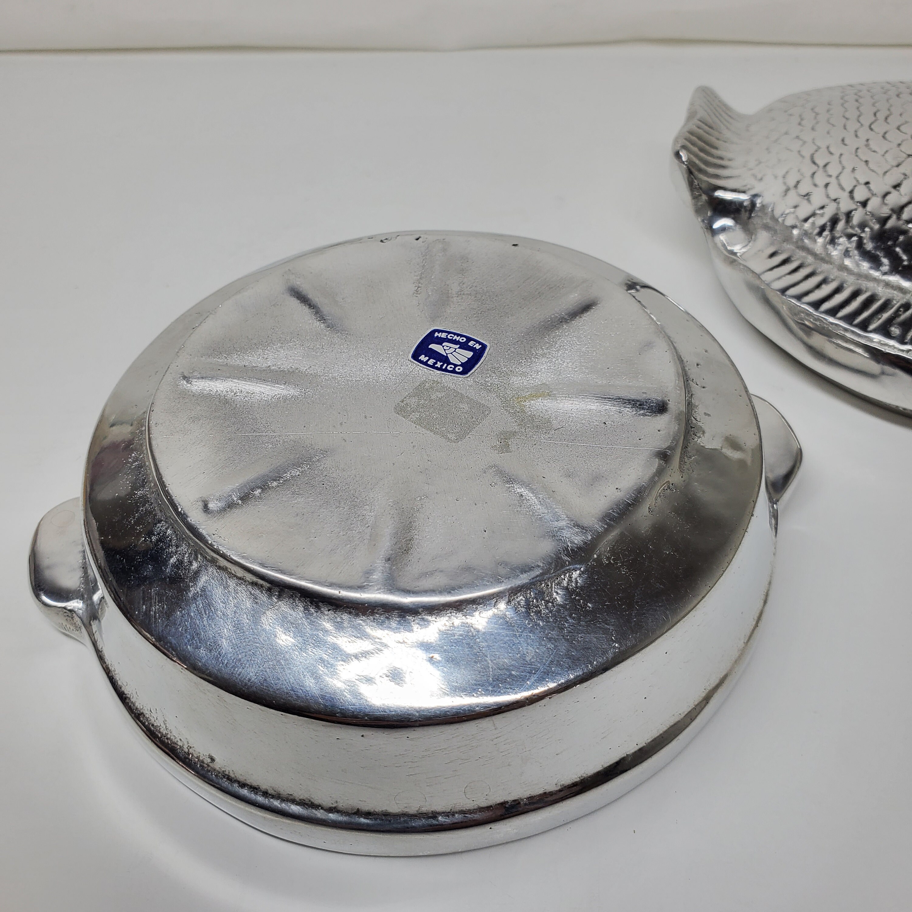 Vintage Sea Life Pewter Textured Fish Nautical Ocean Kitchen Salt ...