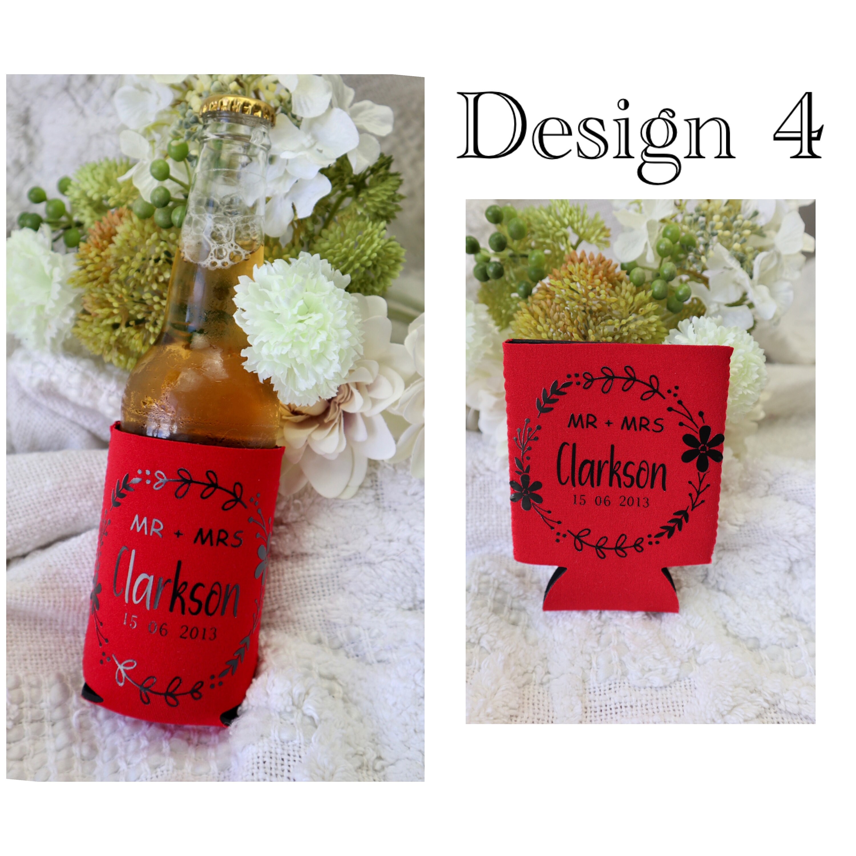 20 X Personalised Wedding Stubby Coolers Wedding Favours - Etsy Australia