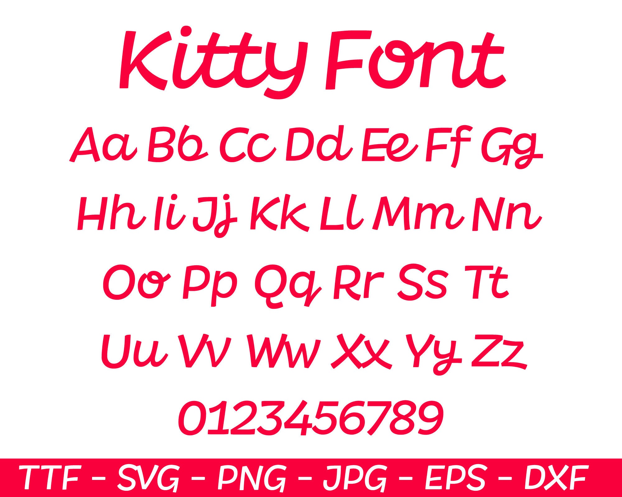 Hello Kitty Cursive Font