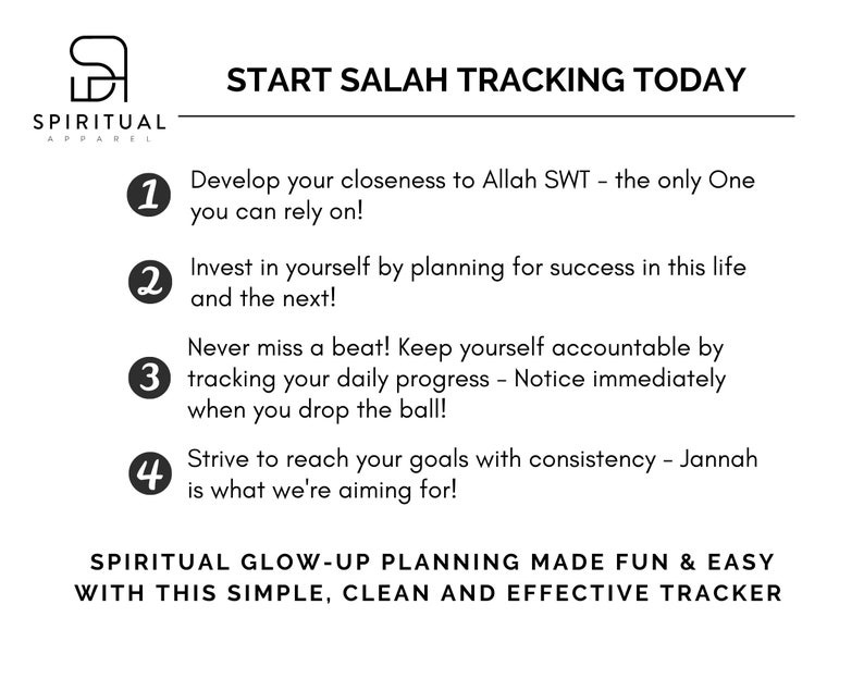 Muslim Prayer Chart, Salah Tracker, Muslim Prayer Tracker, Monthly ...
