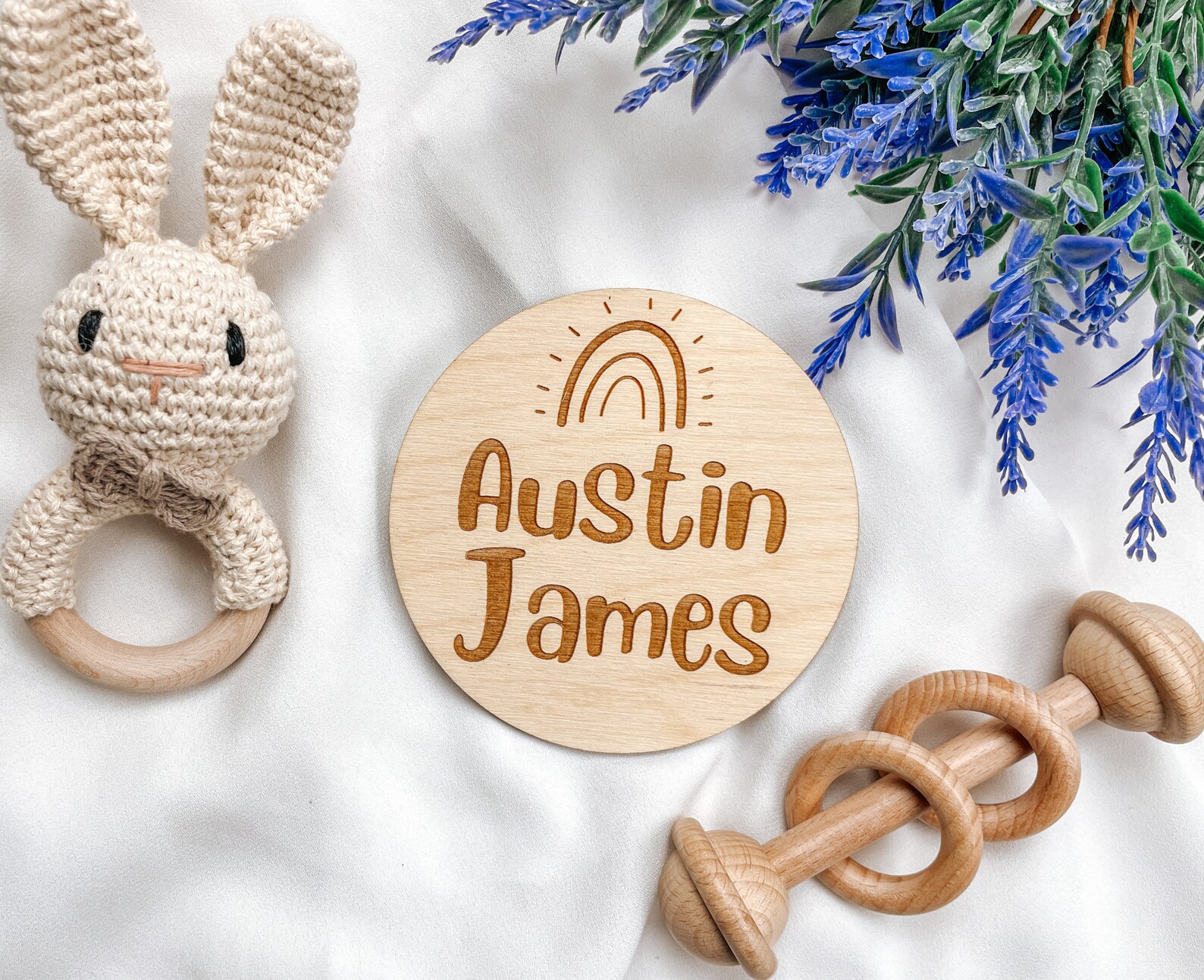 Baby Name Reveal Sign, Personalized Baby Name Announcement Sign, Wooden ...
