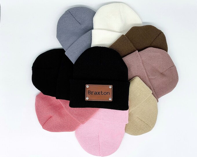 Name Hat Custom Baby Kids Child Baby Newborn Beanie Slouchy ...