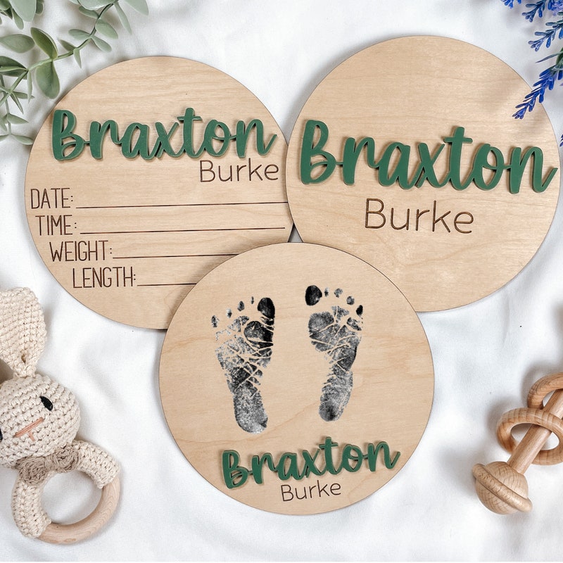 Welcome Sign Baby Name - Etsy