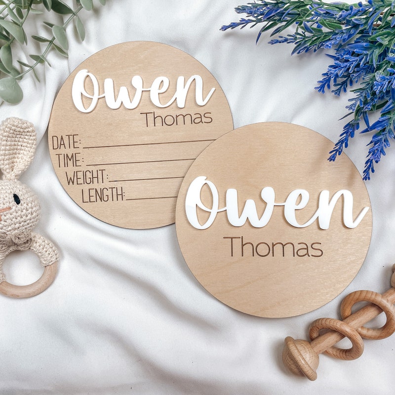 Welcome Baby Born Sign - Etsy