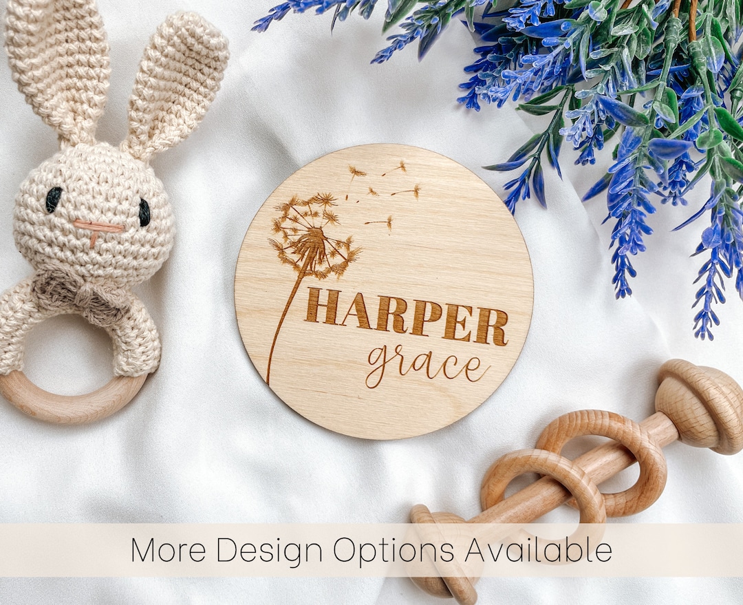 Baby Name Reveal Sign, Personalized Baby Name Announcement Sign, Wooden ...