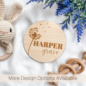 Baby Name Reveal Sign, Personalized Baby Name Announcement Sign, Wooden ...