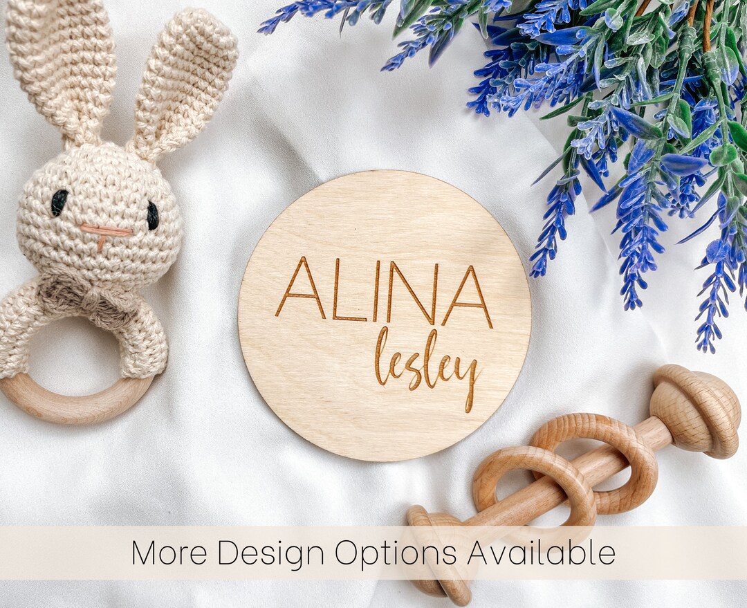 Baby Name Reveal Sign, Personalized Baby Name Announcement Sign, Wooden ...