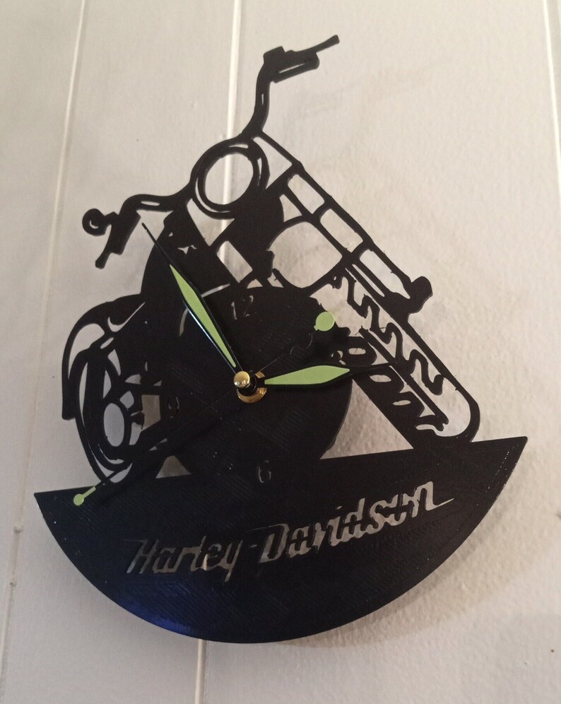 Harley Davidson 2d Wall Clock - Etsy