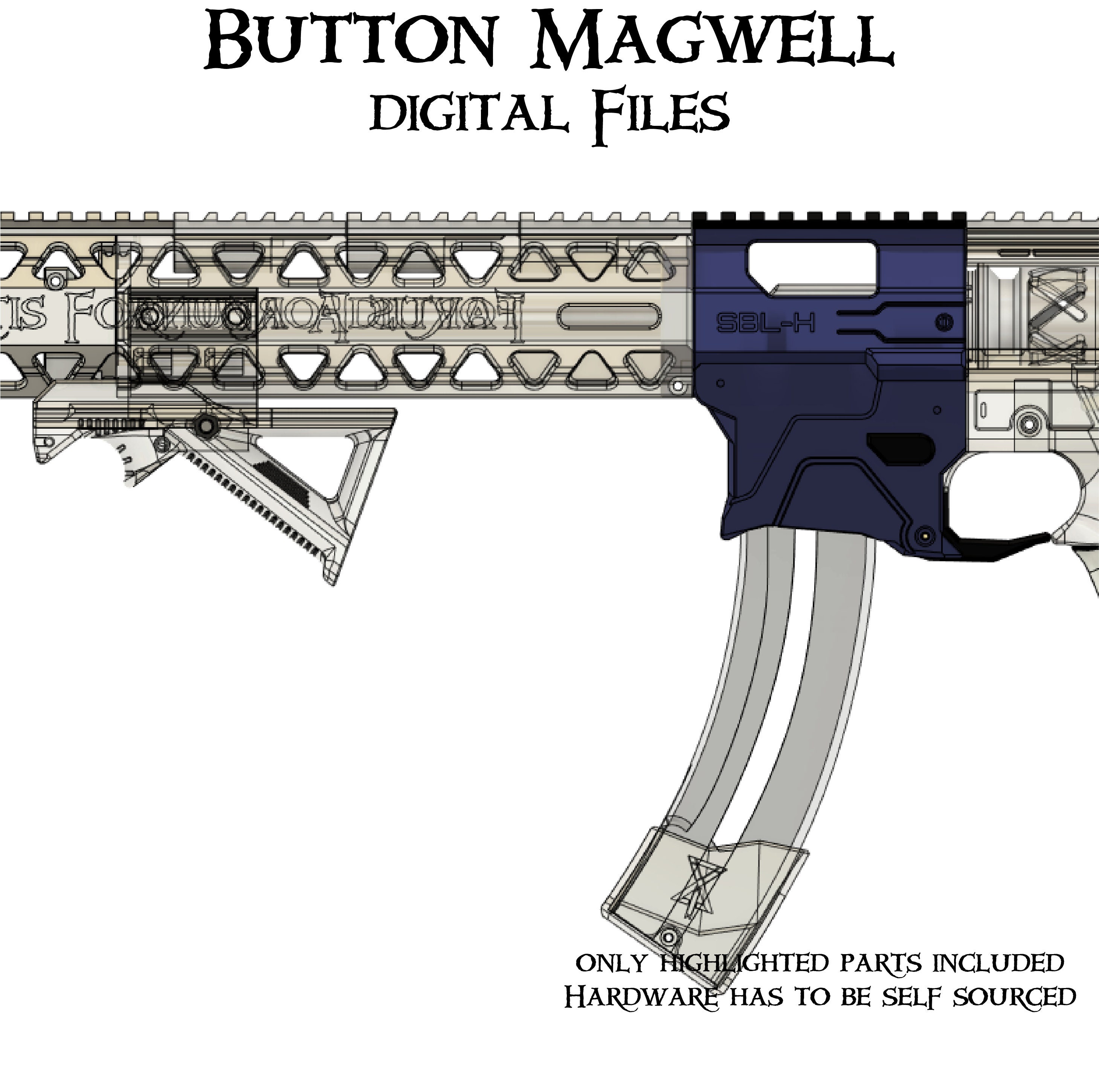 Talon Magazine Button Magwell for the SBL (digital Files Only) - Etsy