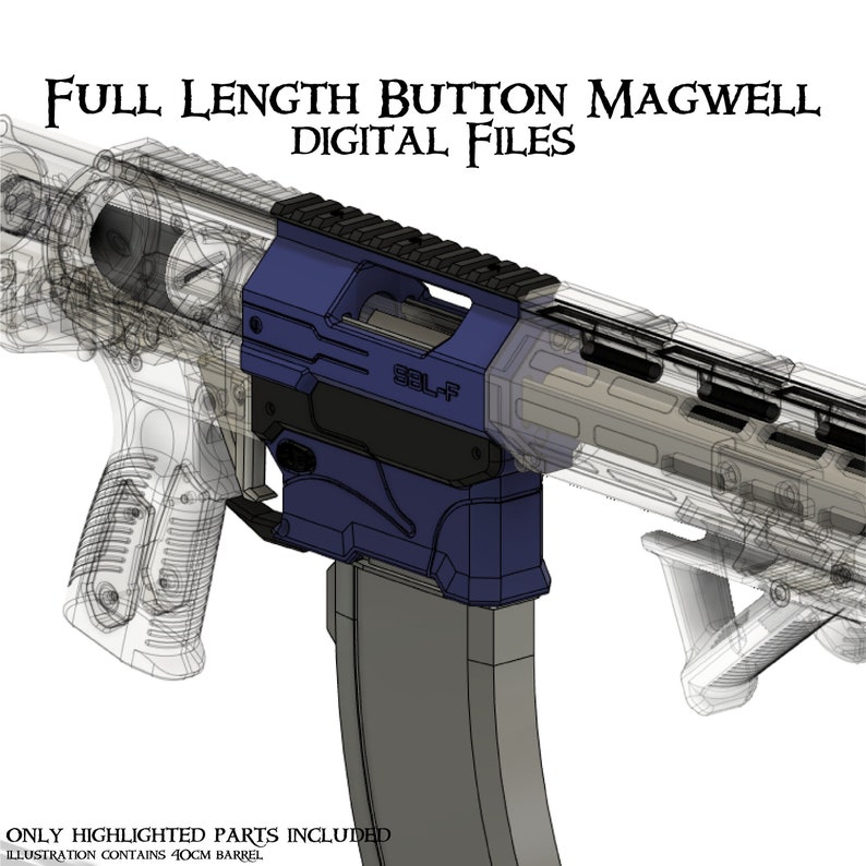 Full Length Magazine Button Magwell for the SBL (digital Files Only) - Etsy