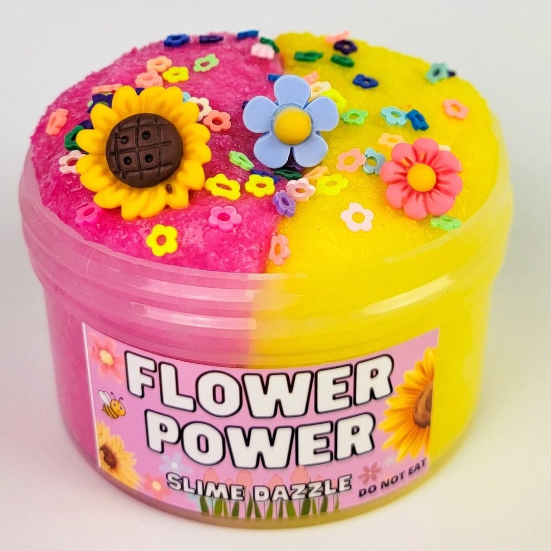 Snow Fizz Flower Power Slime - Etsy
