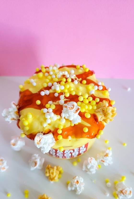Caramel Popcorn Slime Floam - Etsy