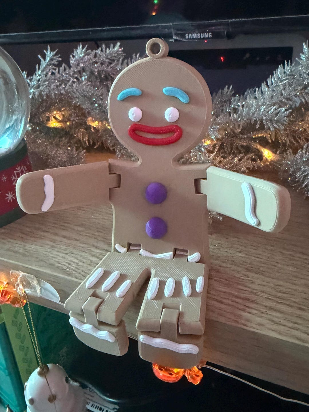 Gingerbread Man Articulated - Christmas Tree Fidget Toy Decoration - Etsy
