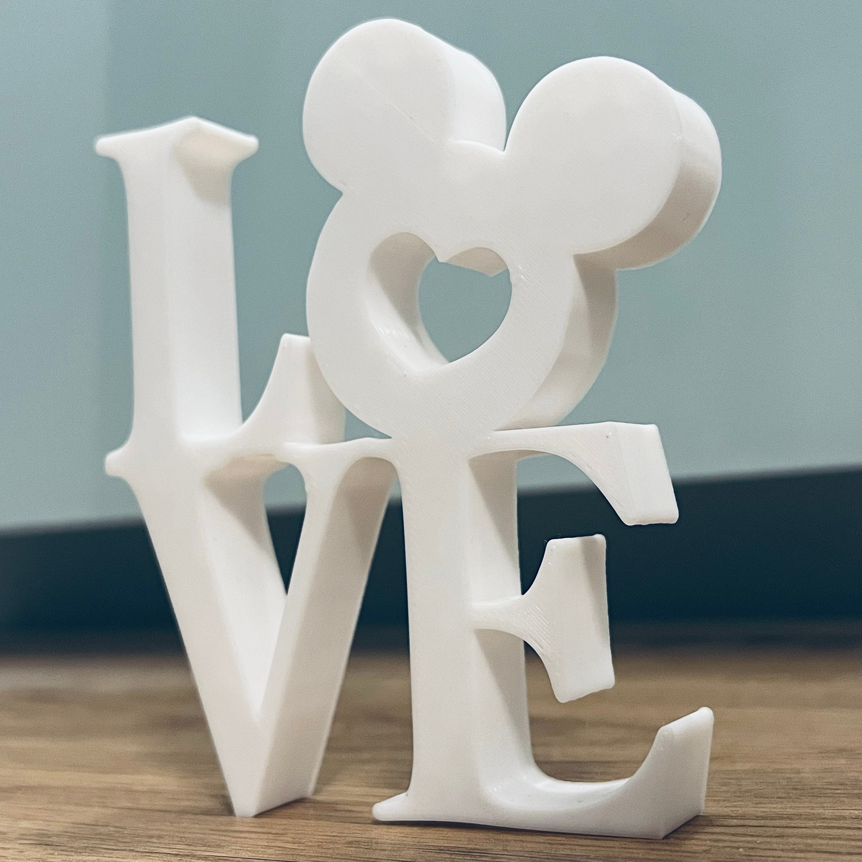 Mickey Mouse love Sign Inspired Home Decor Disney - Etsy