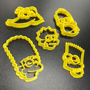 The Simpsons Cookie Cutters | Press | Fondant | Playdoh | Set | Disney ...