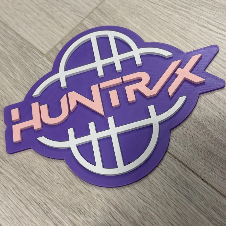 Huntrix Logo KPOP Demon Hunters Wall Sign | Kids Room Decor - Etsy