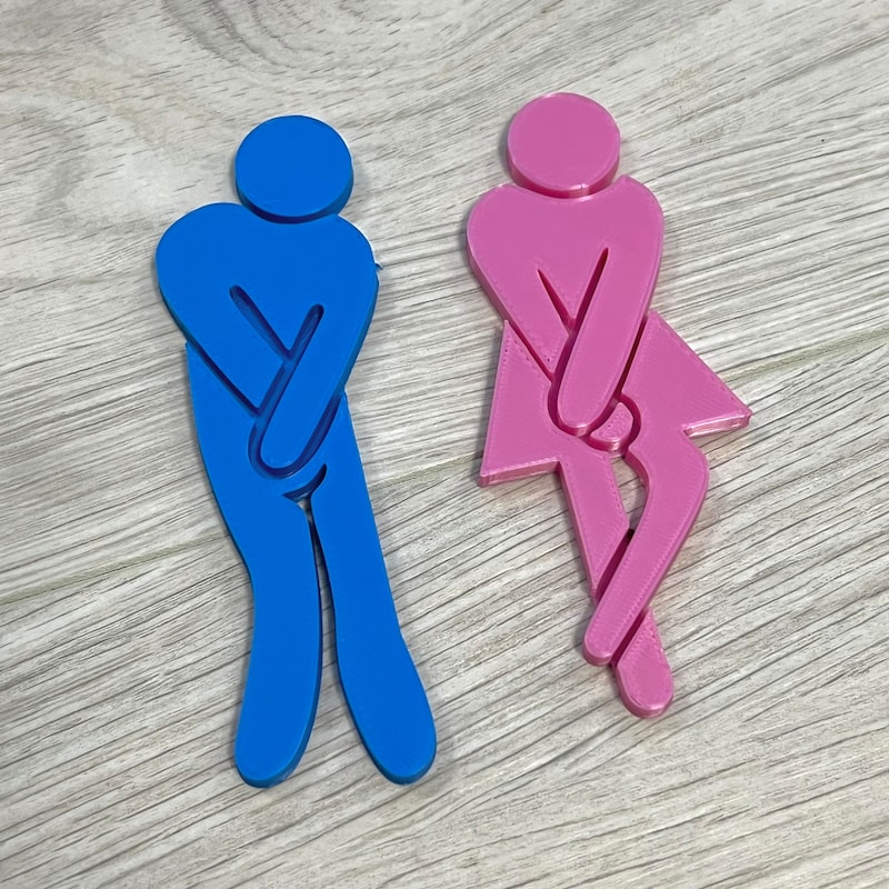 Bathroom Male and Female Signs - Etsy