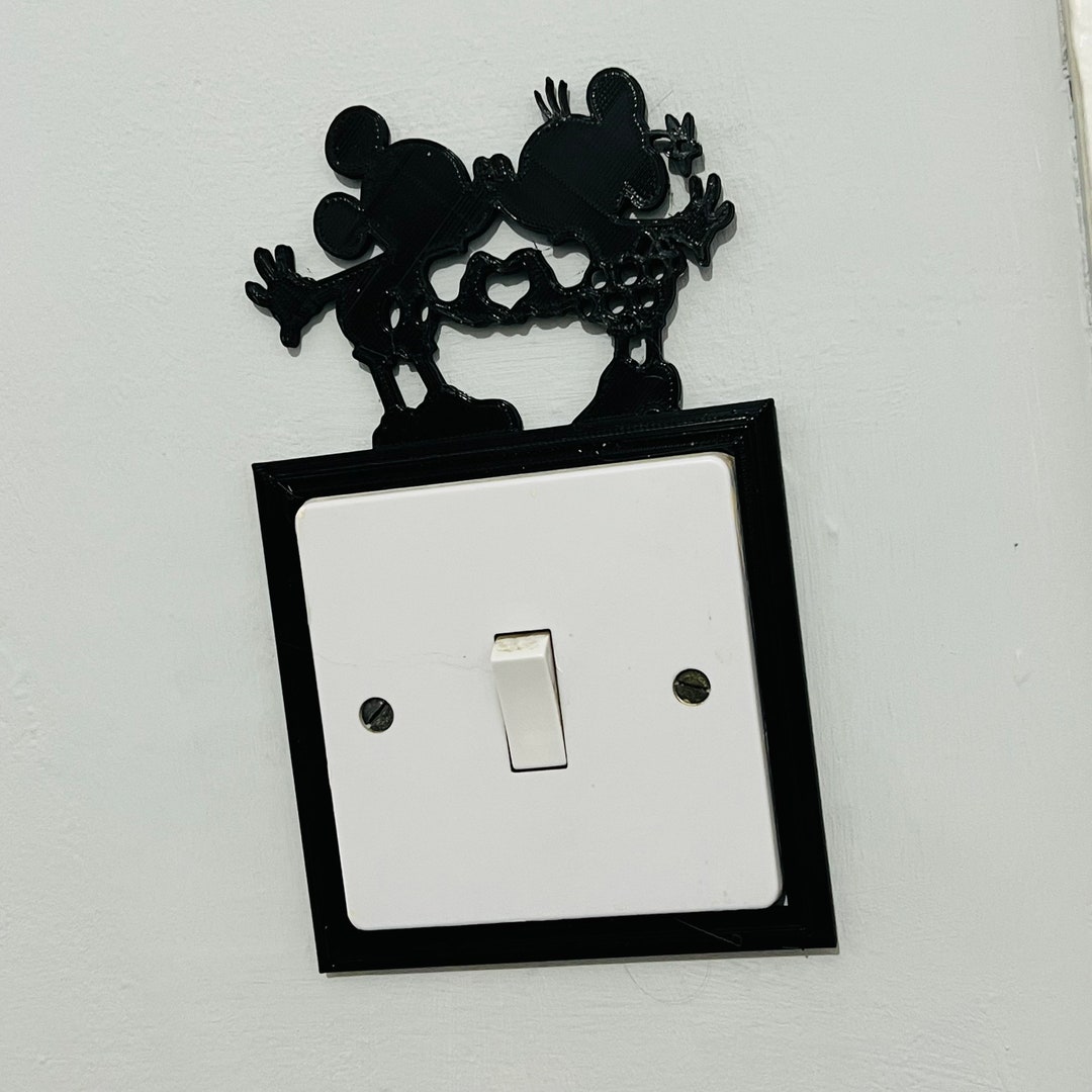 Mickey & Minnie Mouse Switch Surround | Wall Decor | Kids Room ...