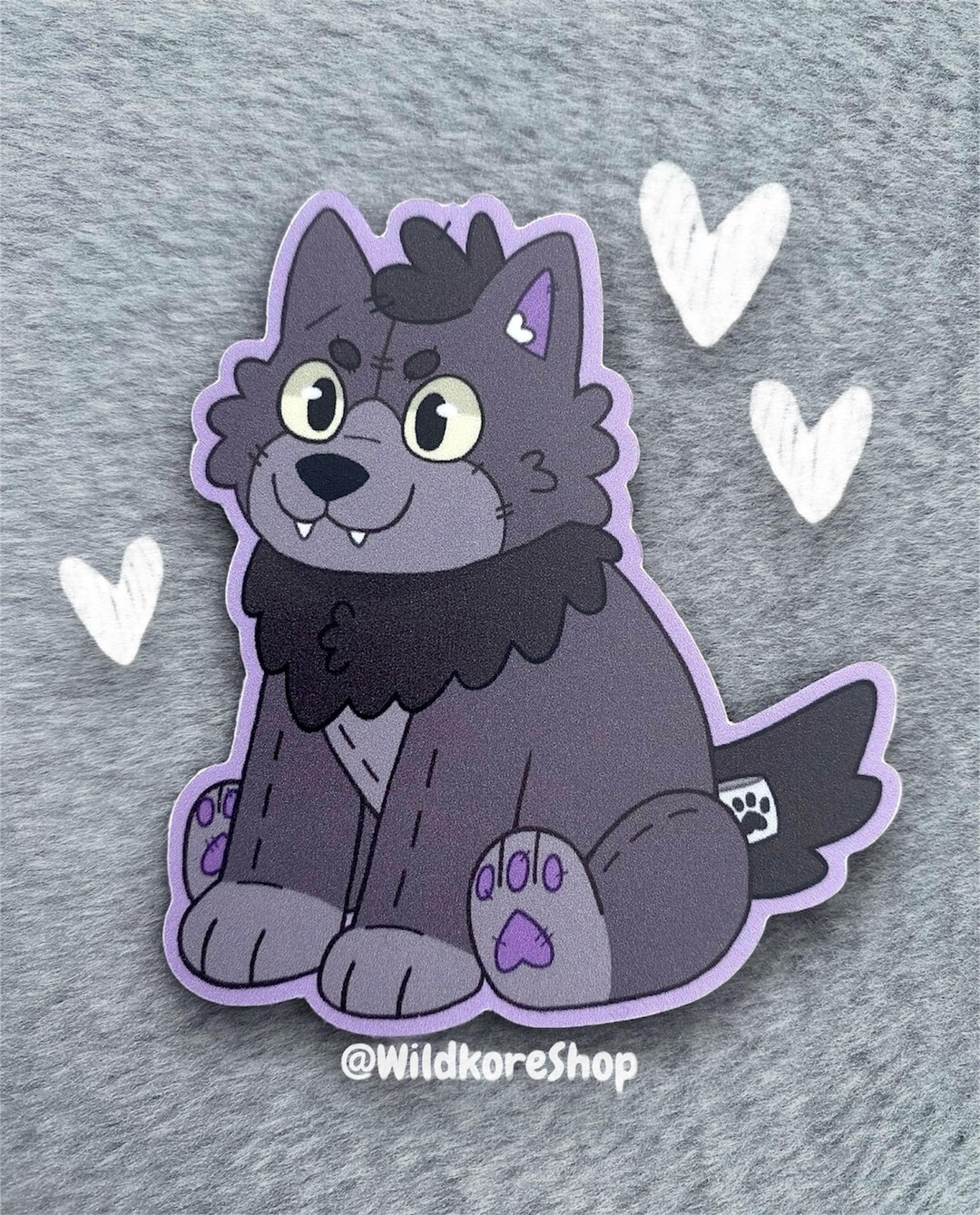 Plushie Werewolf Sticker 3” - Furry - Meme - Durable & Waterproof - Etsy