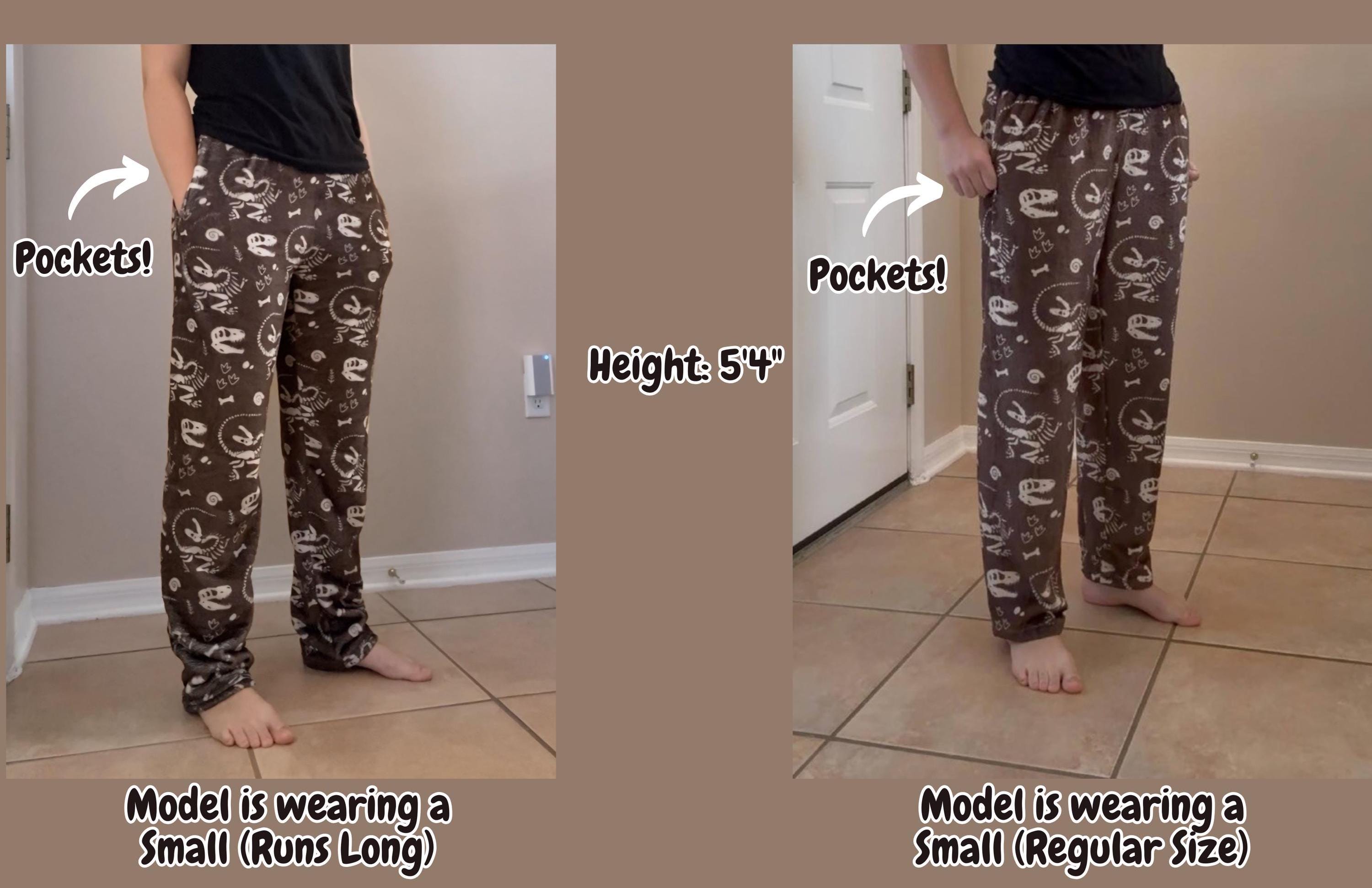 Fluffy Dino Bones Pajama Pants | Cozy & Cute Dinosaur Skeleton Lounge ...