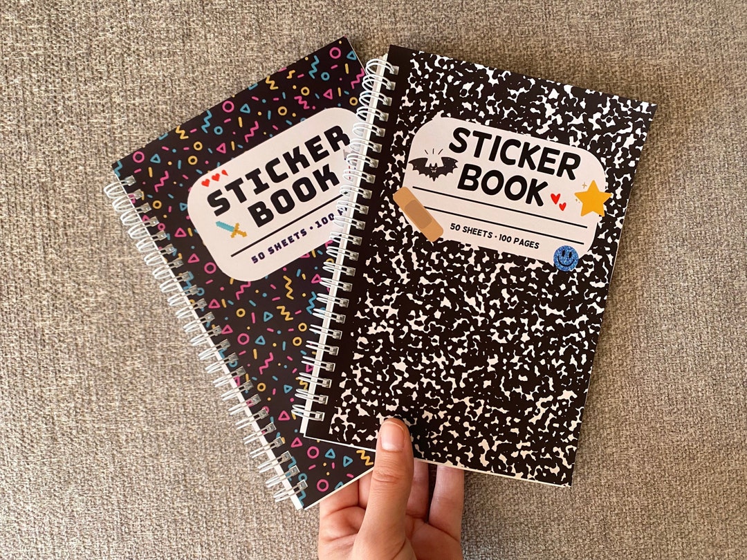 Reusable Sticker Book - 8x6" - 100 Pages - 50 Sheets - Etsy