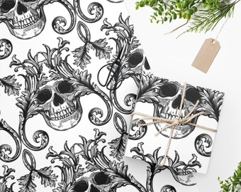 Skull Wrapping Paper - Etsy
