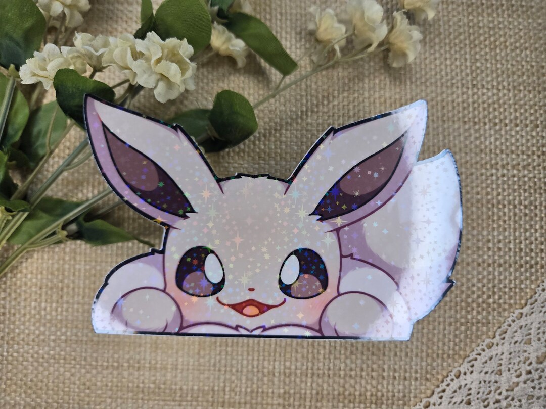 Shiny Pokemon Inspired Handmade Outdoor Use Peeker Decal Eevee and ...