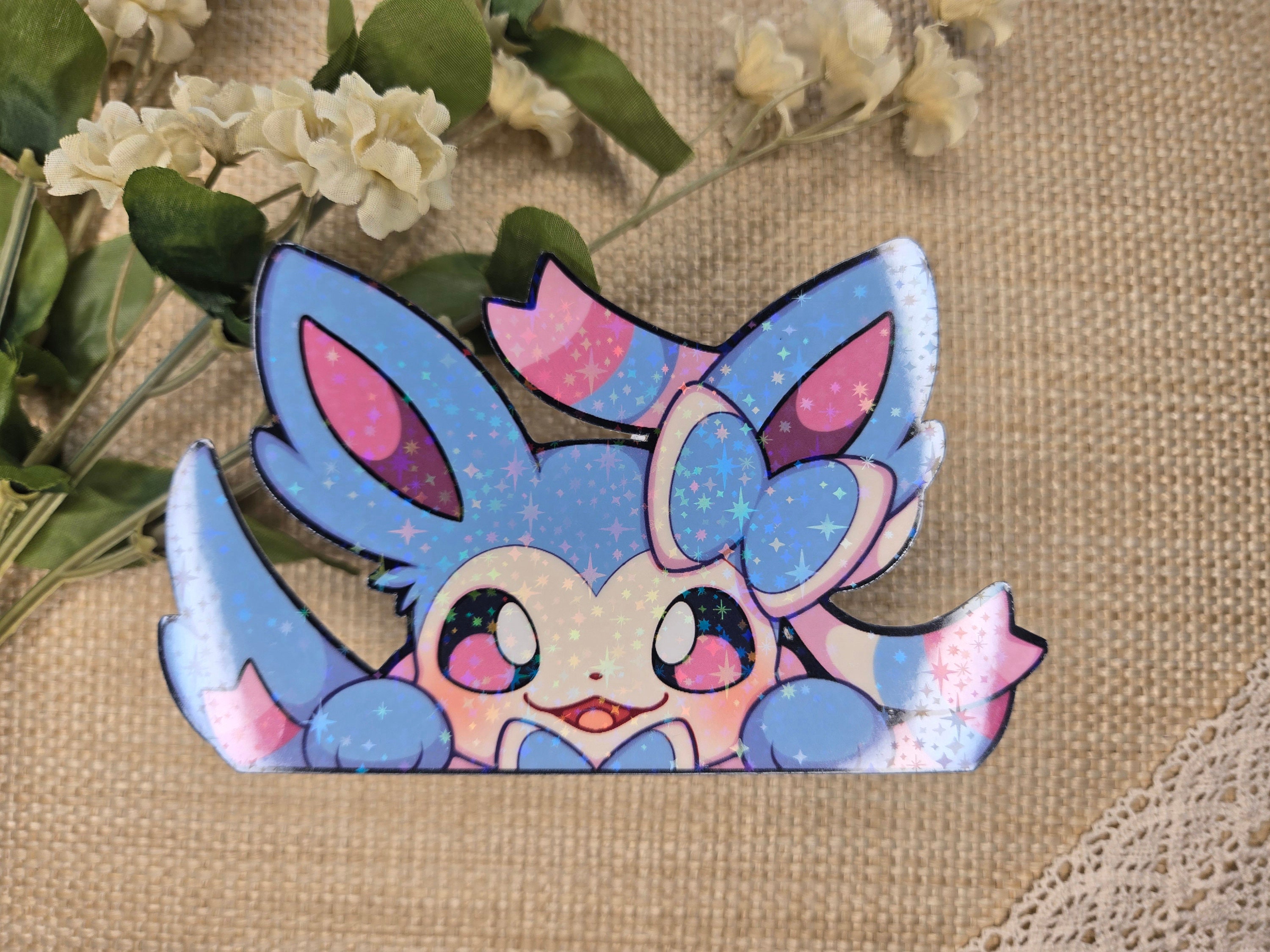 Shiny Pokemon Inspired Handmade Outdoor Use Peeker Decal Eevee and ...