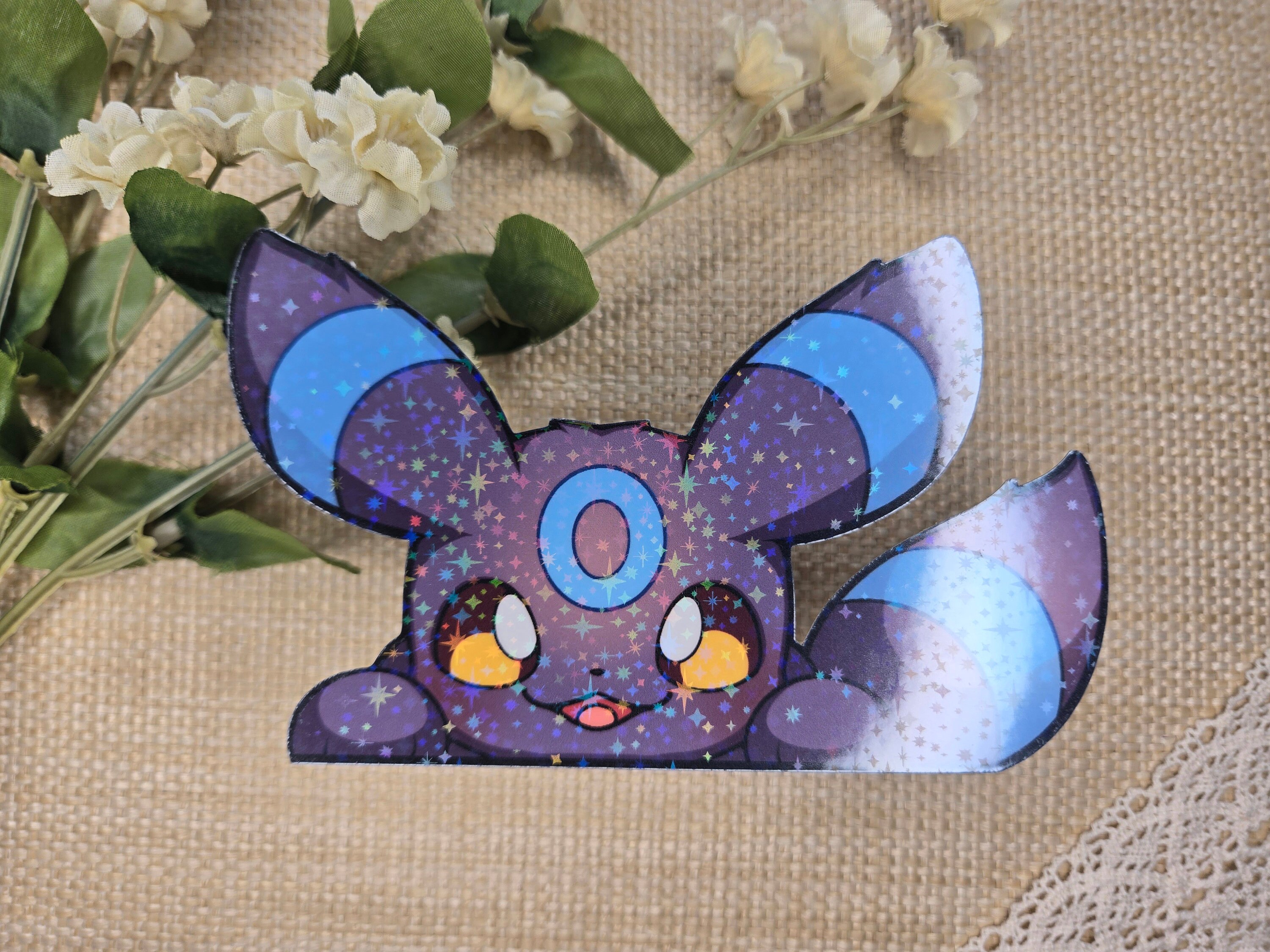 Shiny Pokemon Inspired Handmade Outdoor Use Peeker Decal Eevee and ...