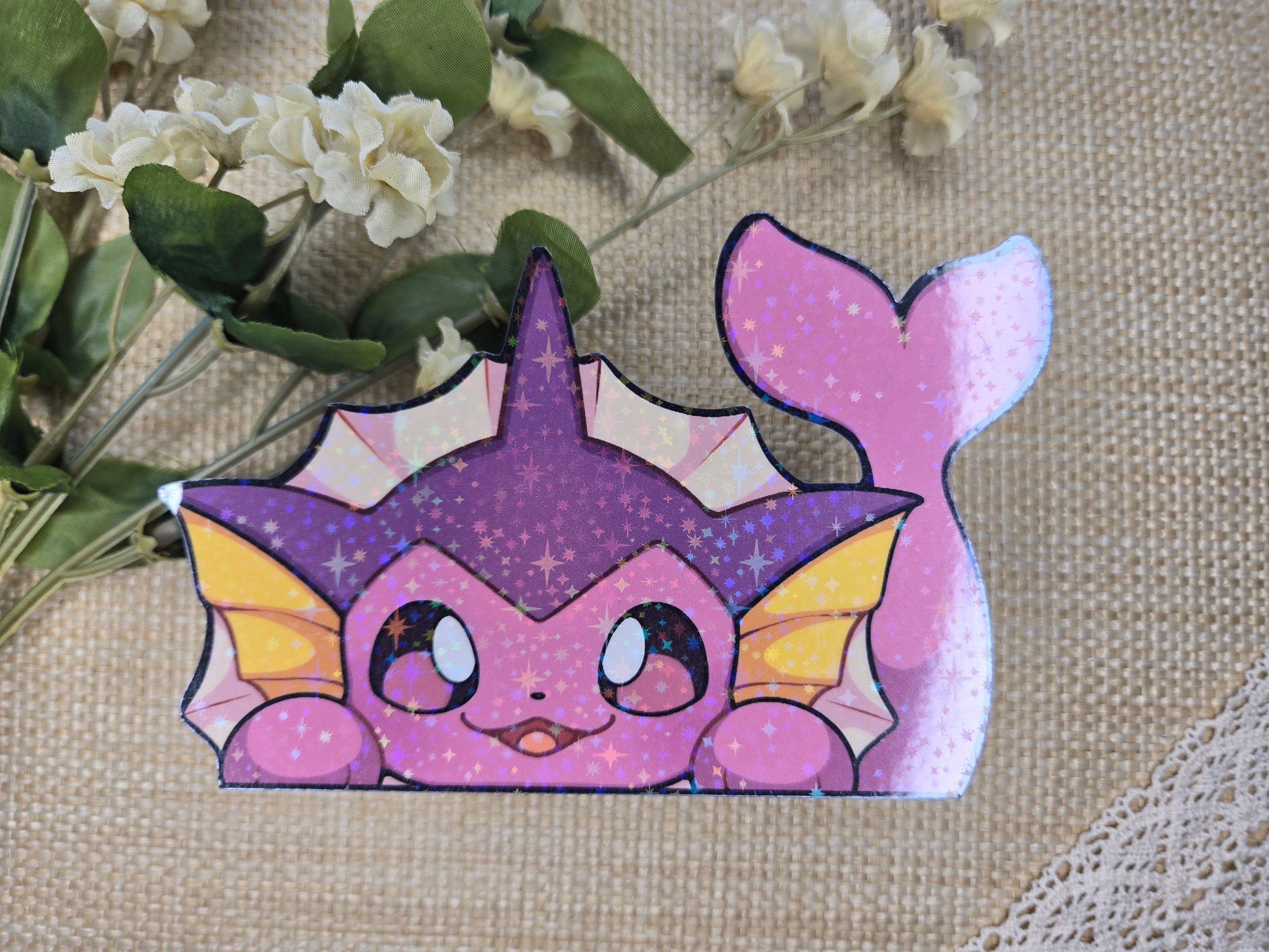 Shiny Pokemon Inspired Handmade Outdoor Use Peeker Decal Eevee and ...
