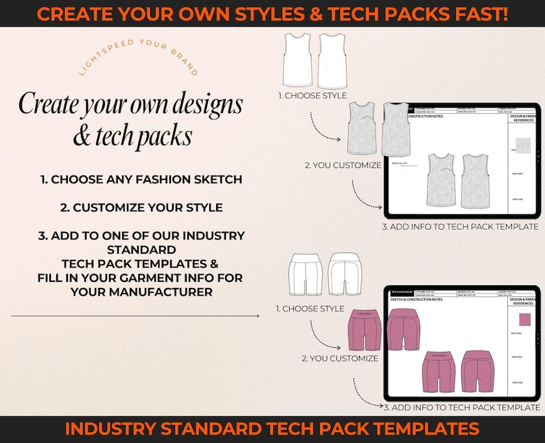 T-shirt Tech Pack Fashion Tech Pack Template Tee Shirt Vector Adobe ...