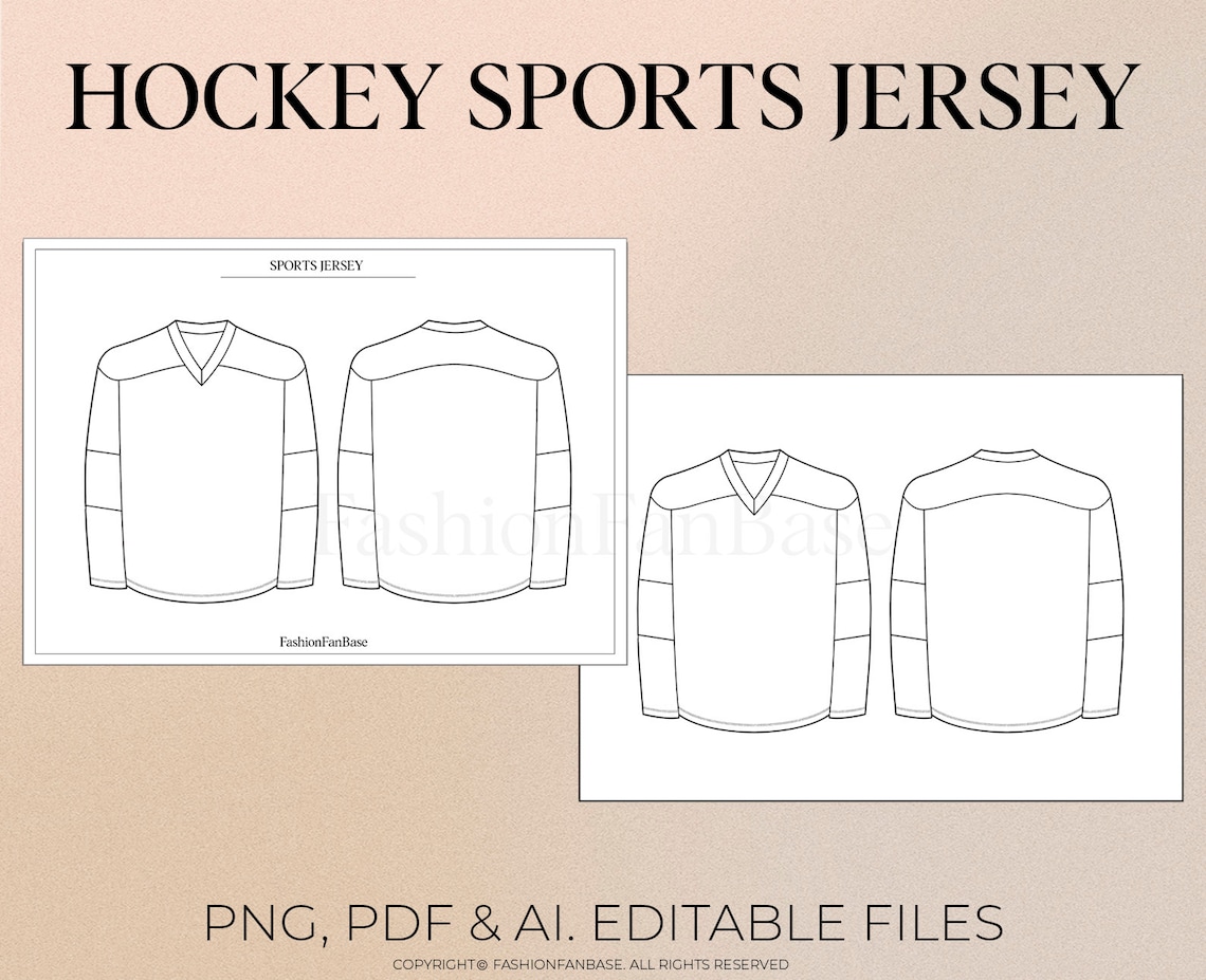 Hockey Jersey Drawing Streetwear Vector Sports Jersey Drawing Sport ...