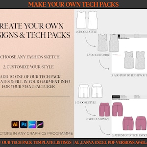 Loungewear Tech Drawing Hoodie Tech Pack Template Fashion Flat Clothing ...