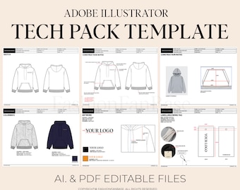 Tech Pack Template Kit - Etsy