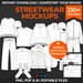 Streetwear Vector Mega Mockup Pack Fashion Tech Pack Template Clothing ...