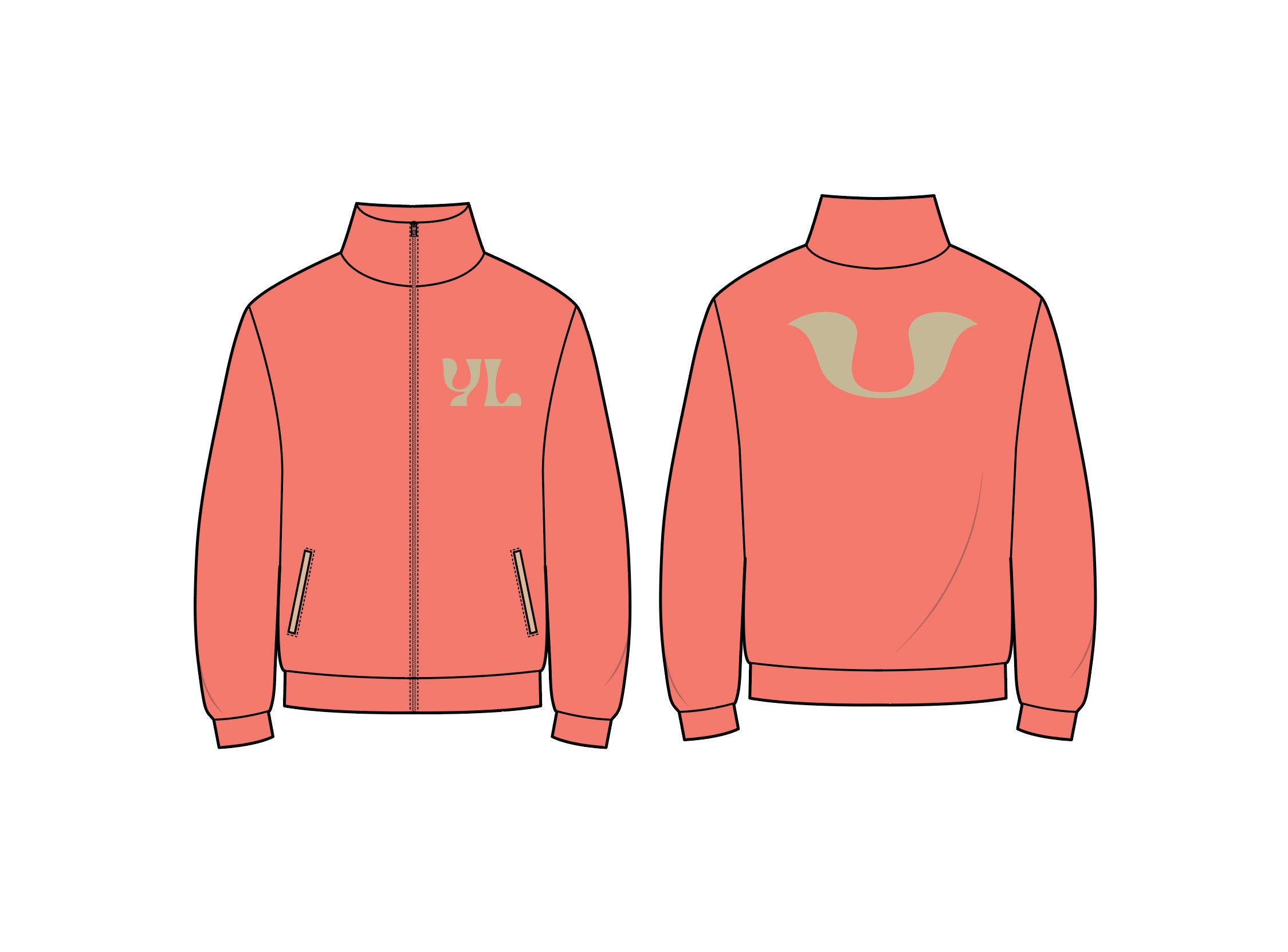 Zip up Jacket Tech Drawing Sweater Drawing Streetwear Tech Pack ...