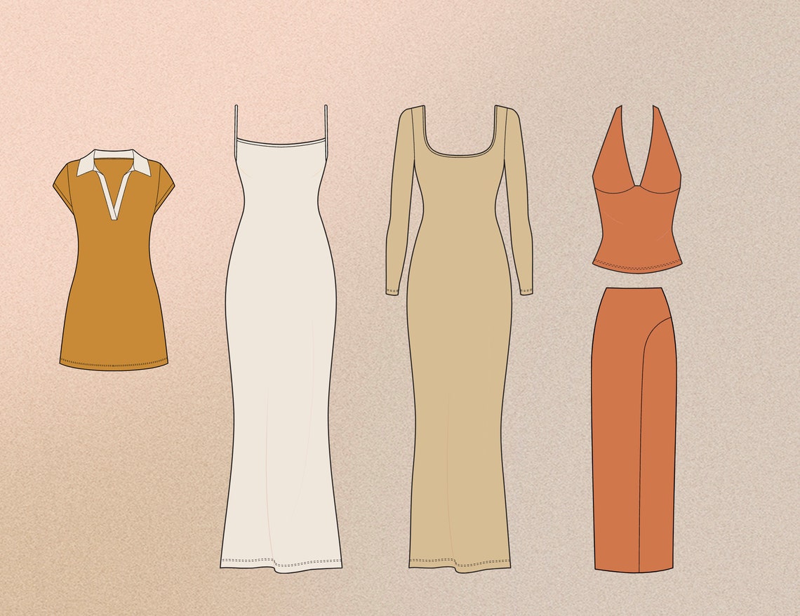 That Girl Mockup Streetwear Vector Canva Fashion Tech Pack Template ...