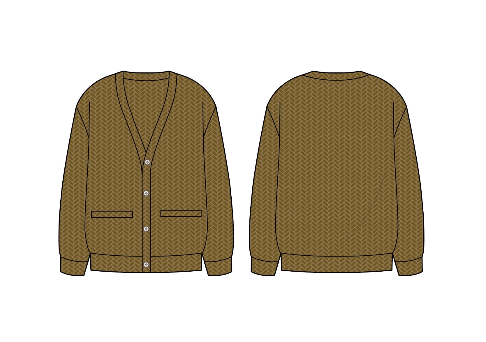 Cardigan Drawing Streetwear Vector Sweater Drawing Streetwear Tech Pack ...