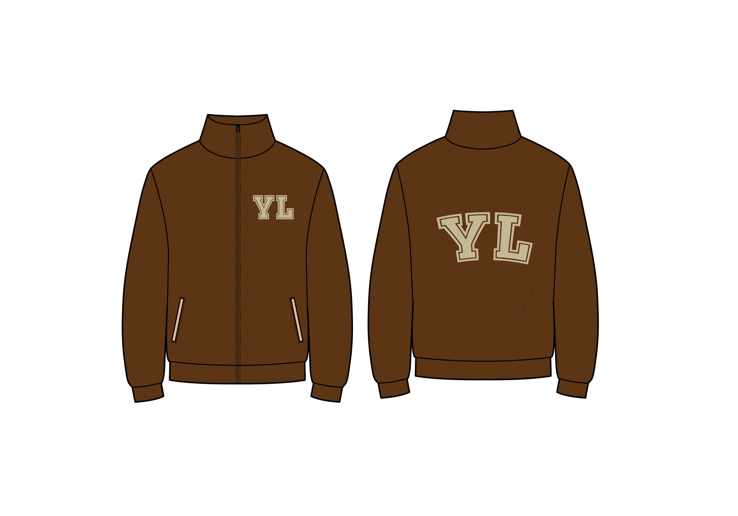 Zip up Jacket Tech Drawing Sweater Drawing Streetwear Tech Pack ...