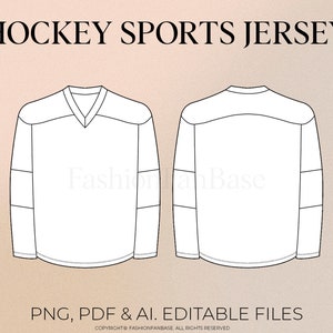 Hockey Jersey Drawing Streetwear Vector Sports Jersey Drawing Sport ...