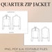 Quarter Zip Jacket Tech Drawing Sweater Drawing Streetwear Tech Pack ...
