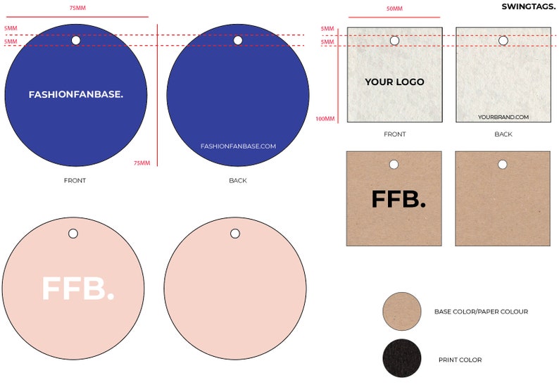 Streetwear Vector Fashion Brand Labelling Tech Pack Template Fashion ...