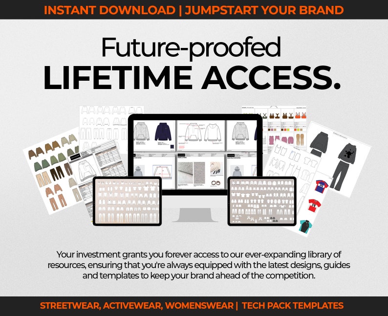 Streetwear Vector Fashion Tech Pack Template Men Fashion Design ...