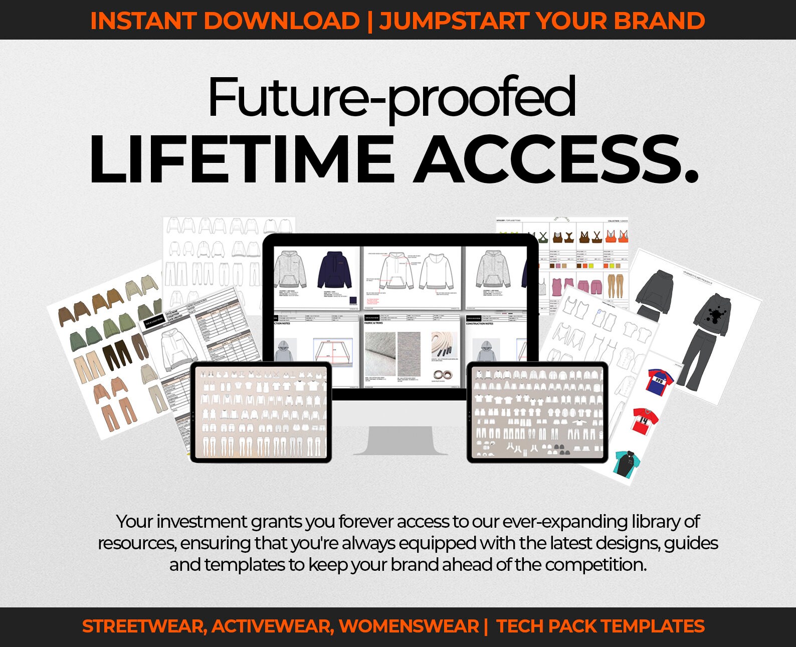 Streetwear Vector Fashion Tech Pack Template Men Fashion Design ...