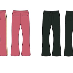 Flared Joggers Tech Drawings Sweatpant Drawing Streetwear Tech Pack ...